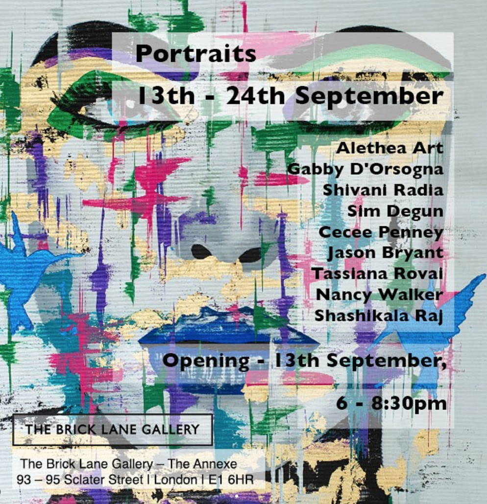 Portraits, 13th - 24th September - THE BRICK LANE GALLERY LONDON